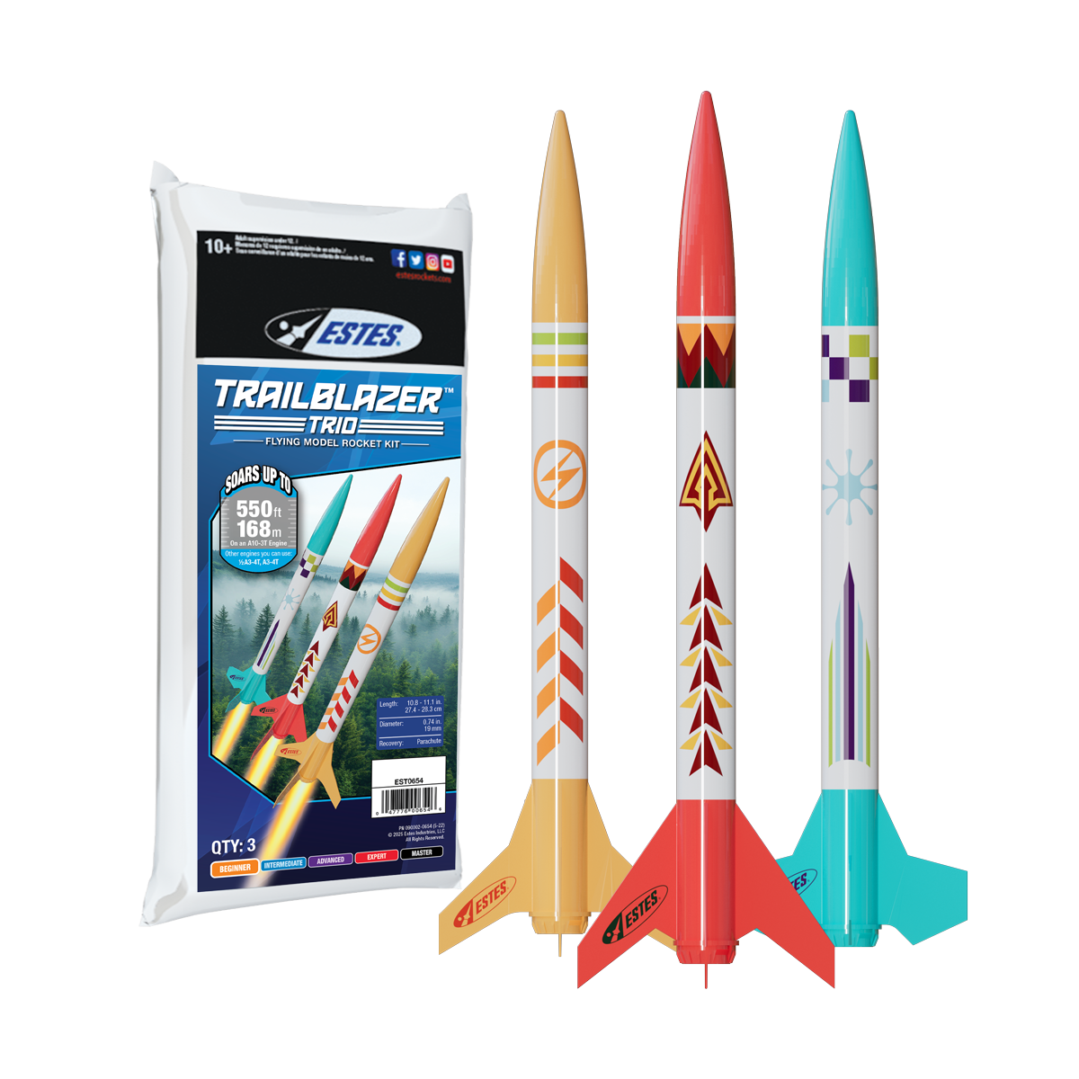 Trailblazer Trio™ - STEM Rocket Kit for Classrooms, Camps, and Youth ...