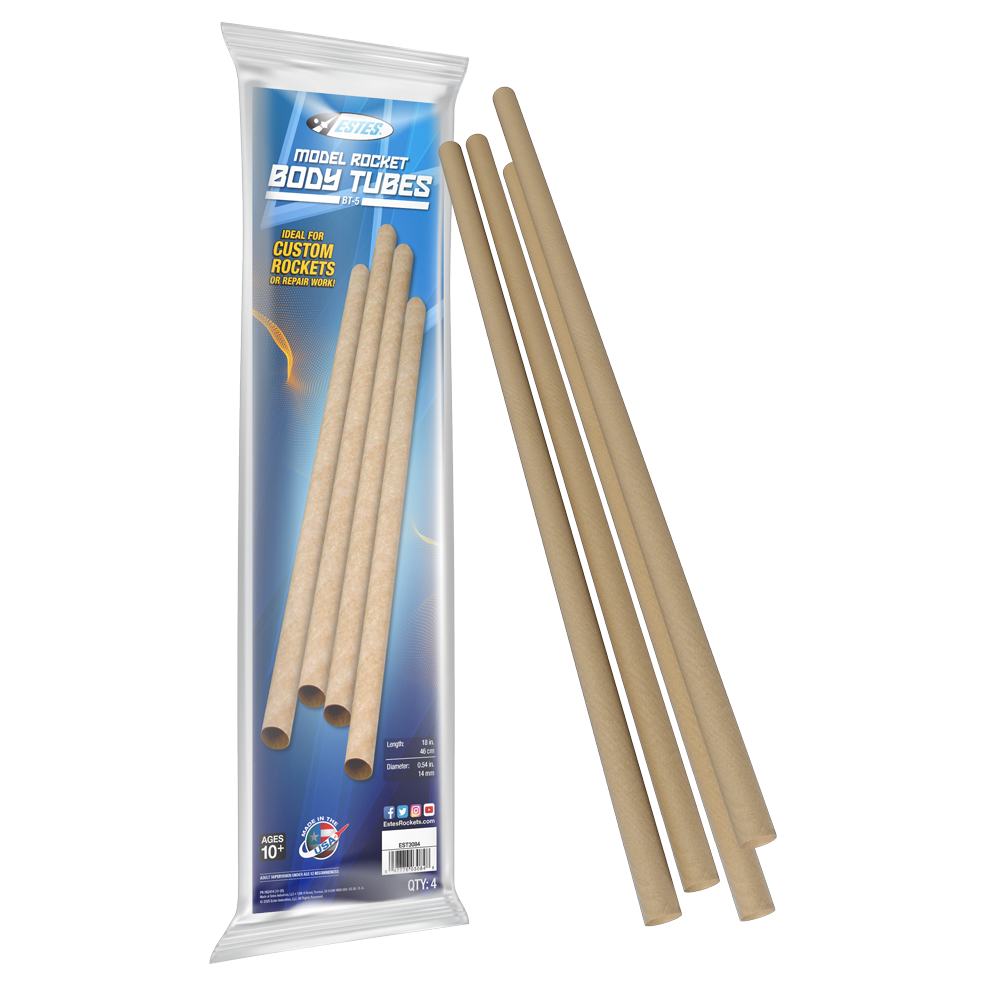BT-5 Body Tubes for Classroom Rocket Projects - 4 Pack | Estes Education